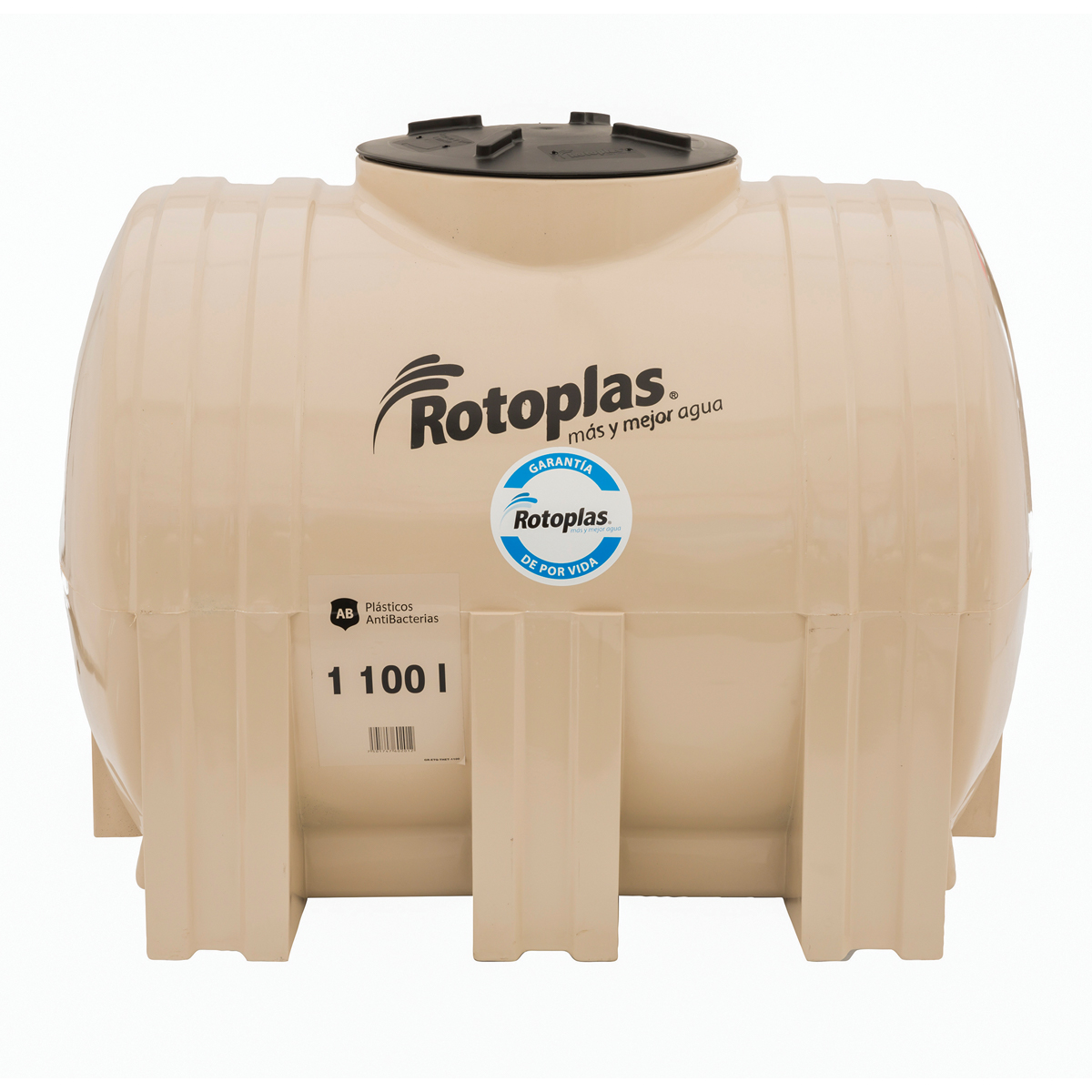 TINACO ROTOPLAS TRICAPA 1100 LTS "HORIZONTAL" CON FILTRO | Plomería Selecta