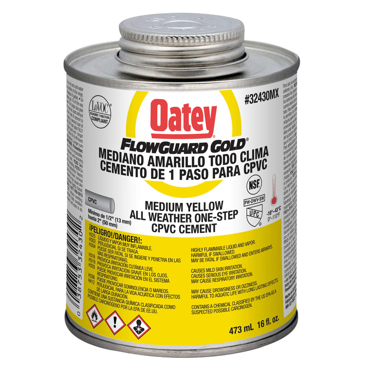 PEGAMENTO CPVC 473 GR AMARILLO 32202 | Plomería Selecta